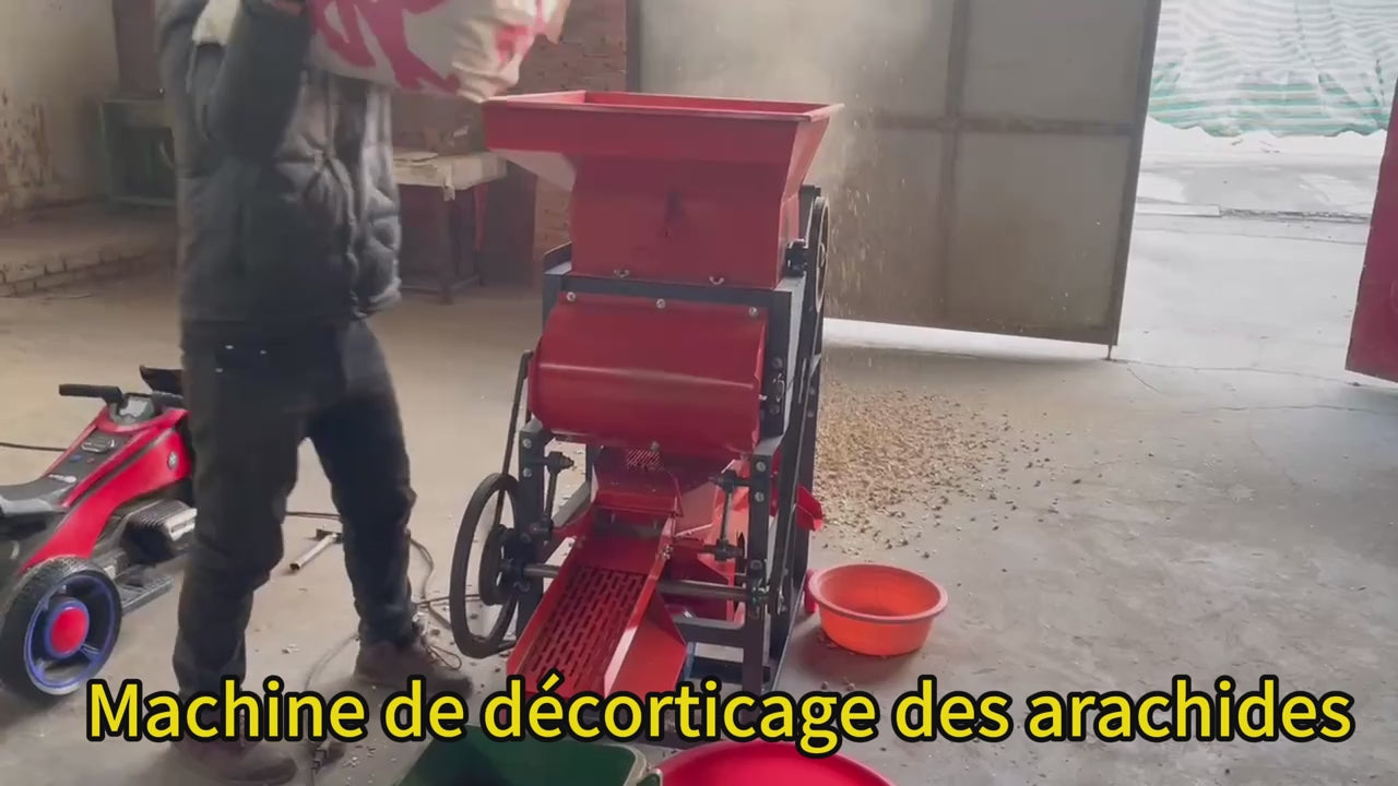 Décortiqueuse d'Arachides Professionnelle à Moteur Diesel 300-450kg/h ...